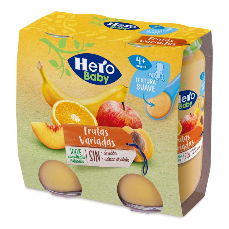 HERO BABY FRUTAS VARIADAS 2X235G - Supermercados Ruiz Galan