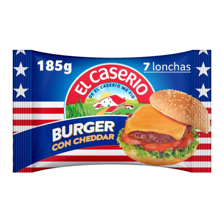 QUESO EL CASERIO CHEDDAR LONCH.185GR - Supermercados Ruiz Galan