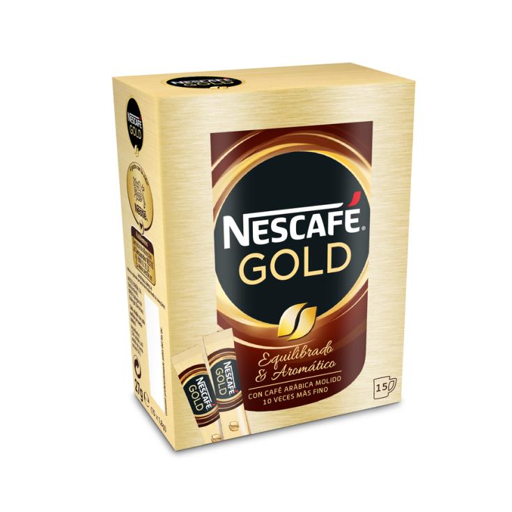 NESCAFE GOLD NATURAL 15X1.8G - Supermercados Ruiz Galan