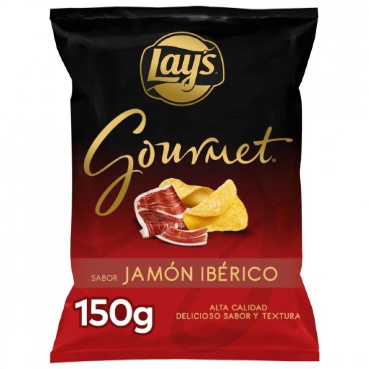 PATATAS FRITAS GOURMET JAMON LAY´S 150G - Supermercados Ruiz Galan