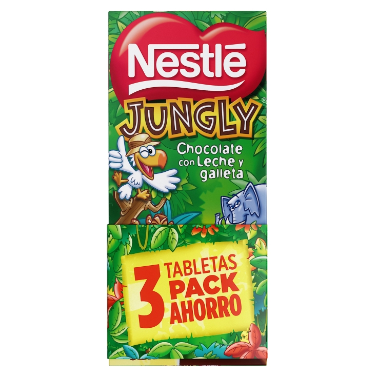 CHOCOLATE JUNGLY NESTLE 125G P-3 - Supermercados Ruiz Galan