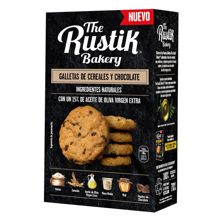 GALLETAS CER/CHOCO RUSTIK BABERY 160G - Supermercados Ruiz Galan